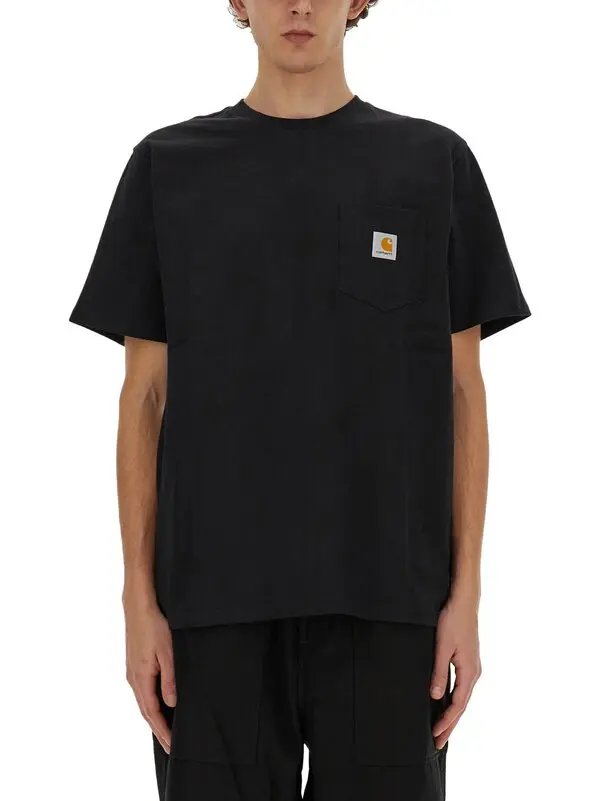Carhartt Work In Progress T-shirt With Pocket - Black