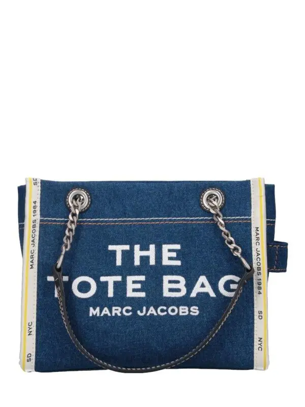 Marc Jacobs The Denim Chain Small Tote Bag - Blue