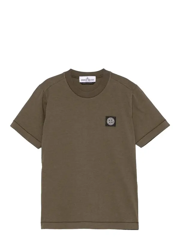 Stone Island T-shirt With Logo - Brown