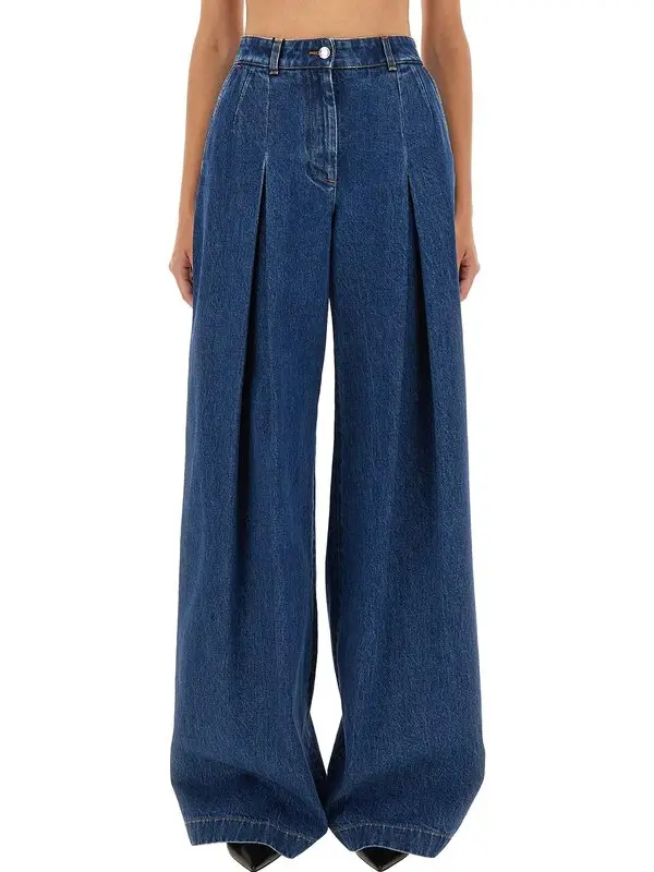 Dolce & Gabbana Wide Leg 5 Pocket Pants - Denim
