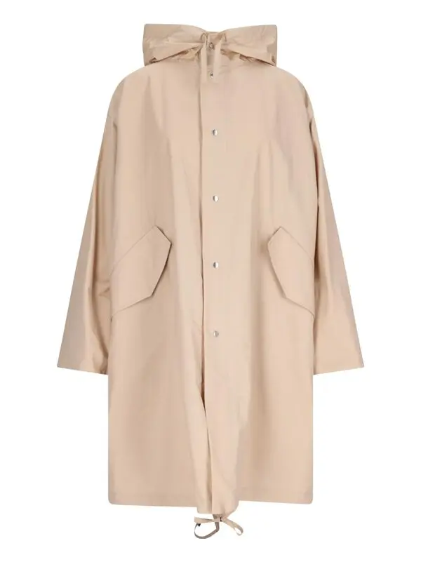JIL SANDER Back Logo Parka - Beige