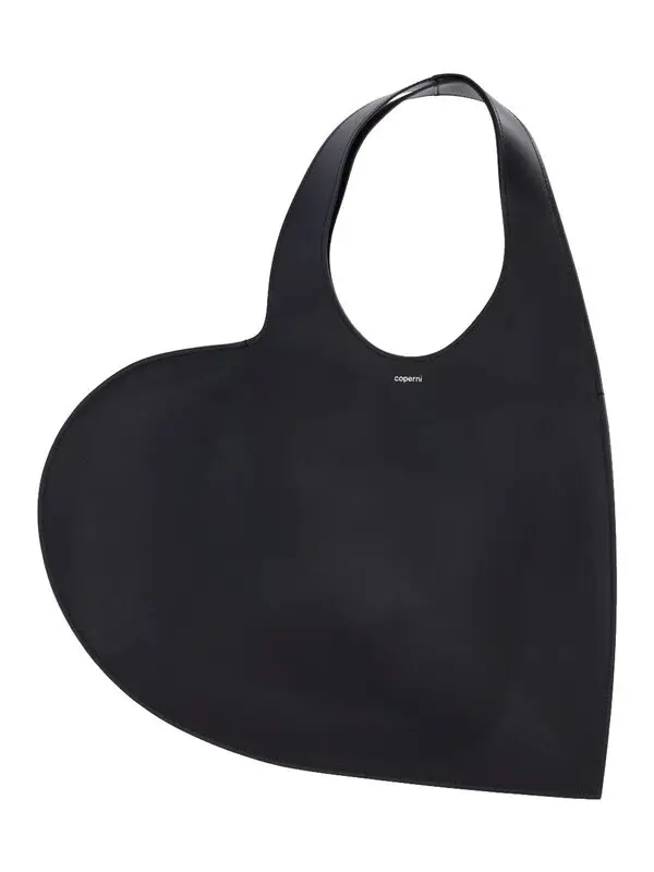Coperni Heart Large Tote Bag - Black