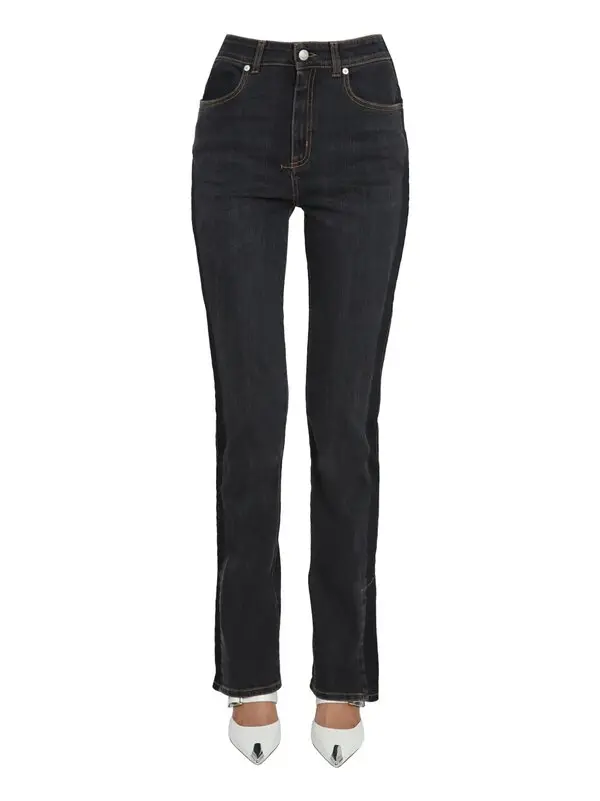 Alexander McQueen Wide Leg Jeans - Black