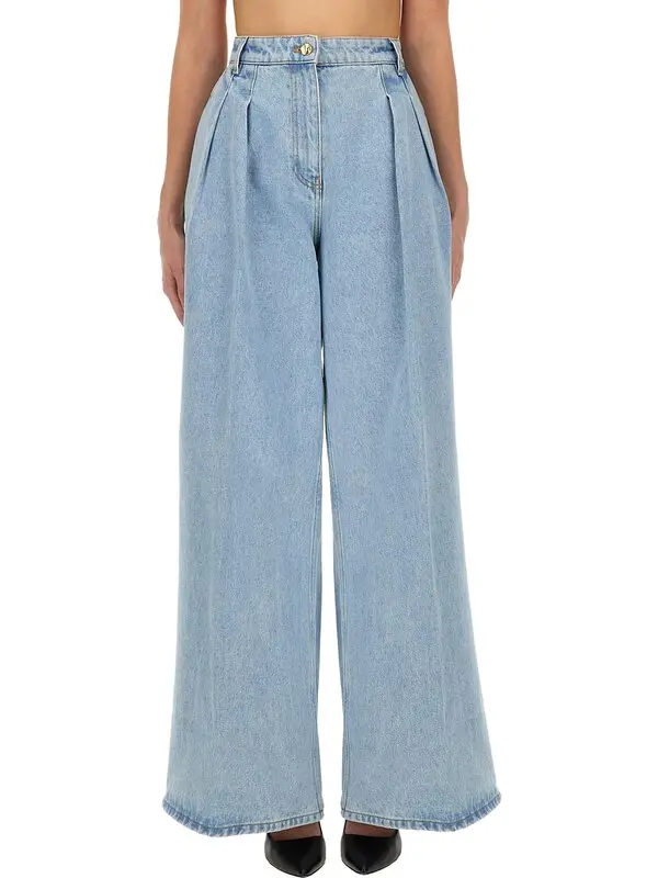 Nina Ricci Wide-leg Jeans - Baby Blue