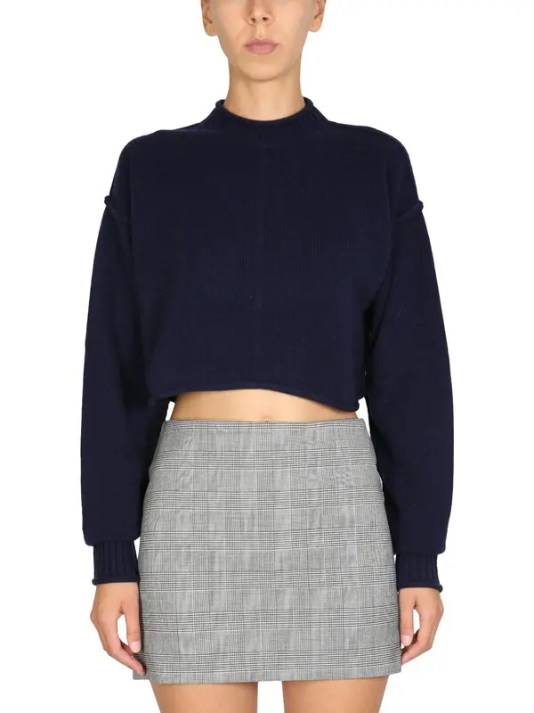 Max Mara Wool And Cashmere Crew Neck Sweater - Blue