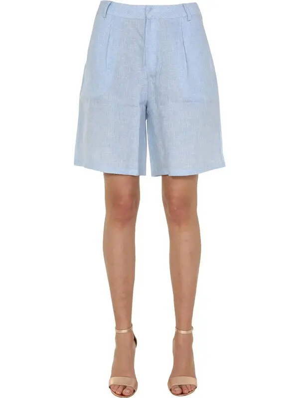 JOVONNA LONDON Luanna Bermuda Shorts - Blue