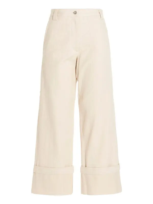 Moncler Flared Trousers - White