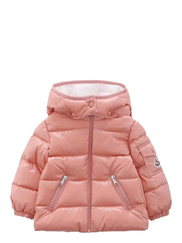 Moncler Logo Hooded Jacket - Pink