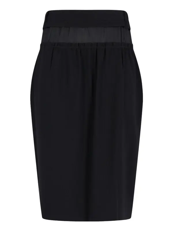 MAISON MARGIELA Four Stitches Midi Skirt - Black