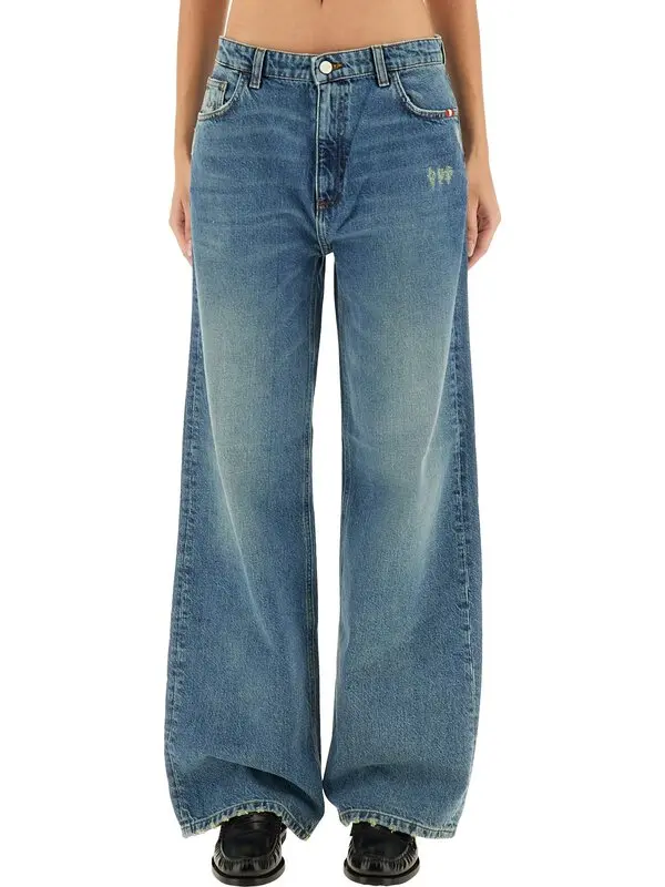 AMISH Wide Leg Jeans - Denim
