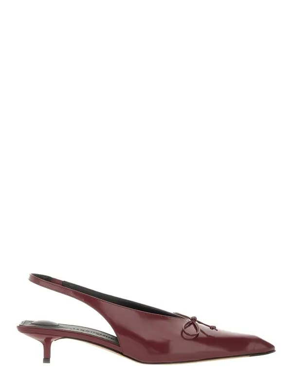 Jacquemus The “cubisto” Slingbacks - Bordeaux