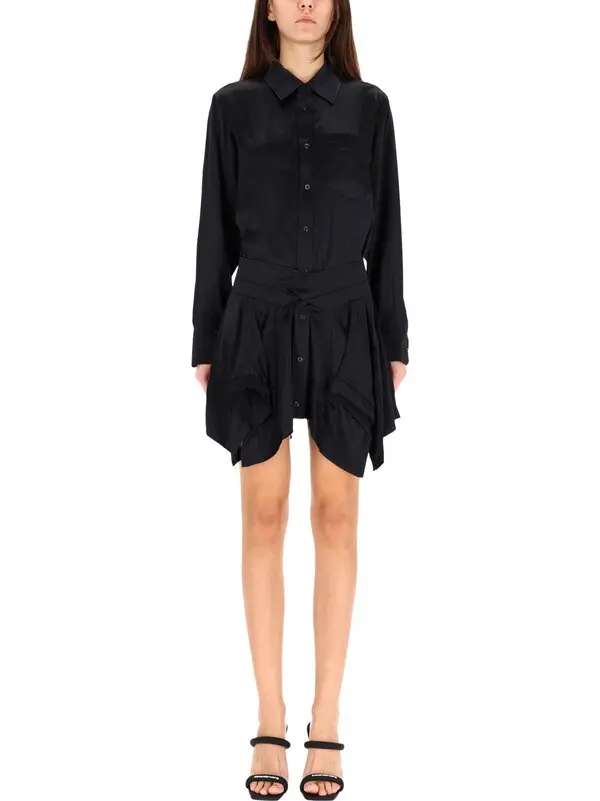 Alexander Wang Double Chemisier Dress - Black