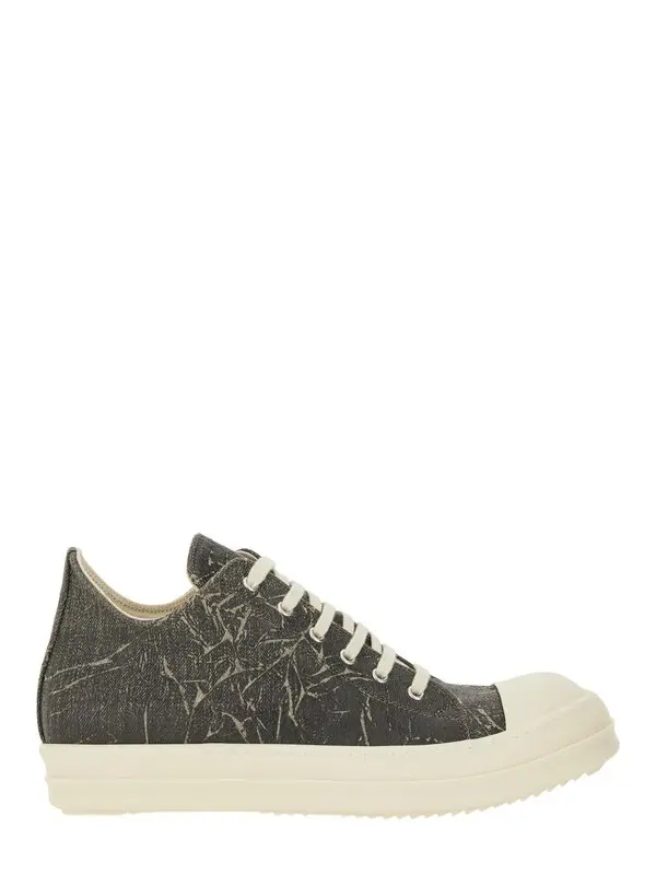 Rick Owens Low-top Canvas Sneaker - Black