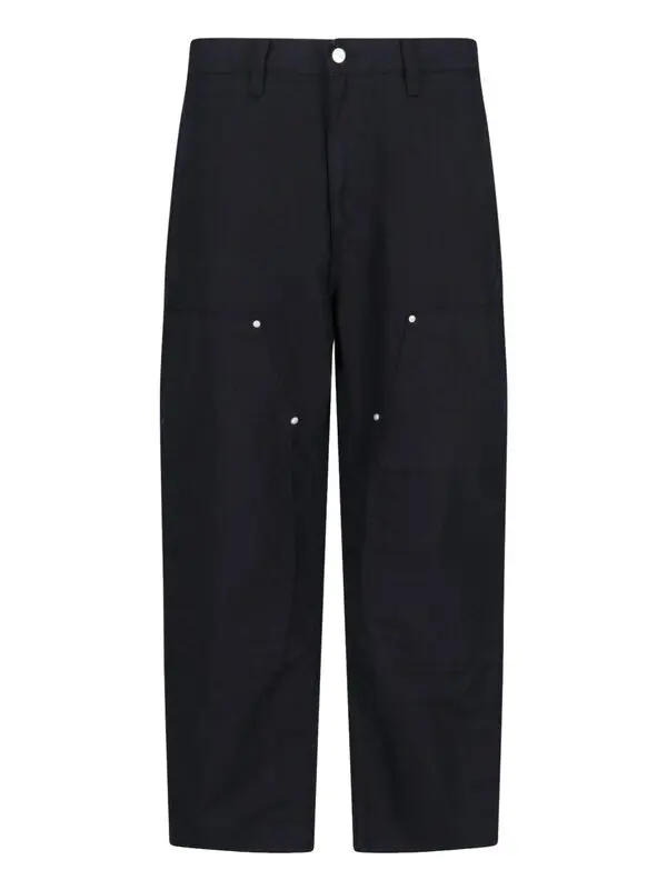 Carhartt Work In Progress Walter Double Knee Carpenter Pants - Black