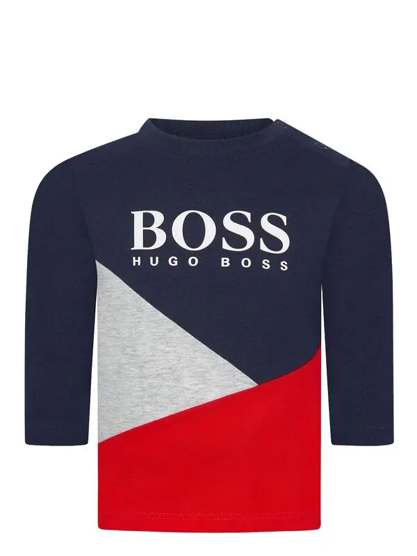 BOSS Long Sleeve Tee Shirt - Blue