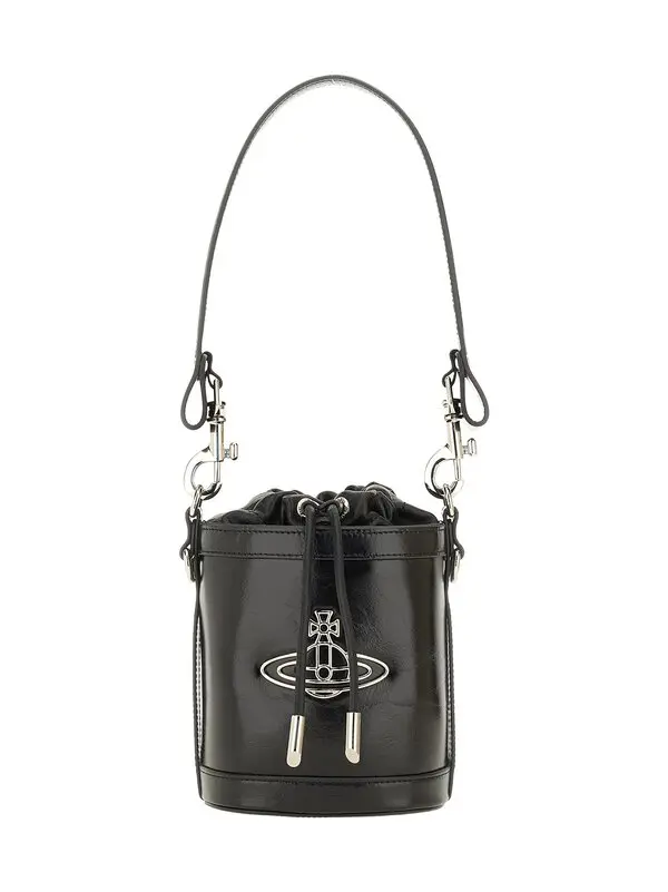 VIVIENNE WESTWOOD Small 'kitty' Bucket Bag - Black