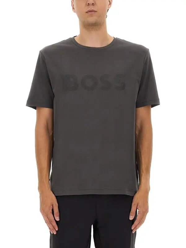 BOSS T-shirt With Logo - Charcoal