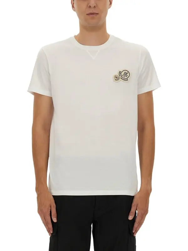 Moncler T-shirt With Logo - White