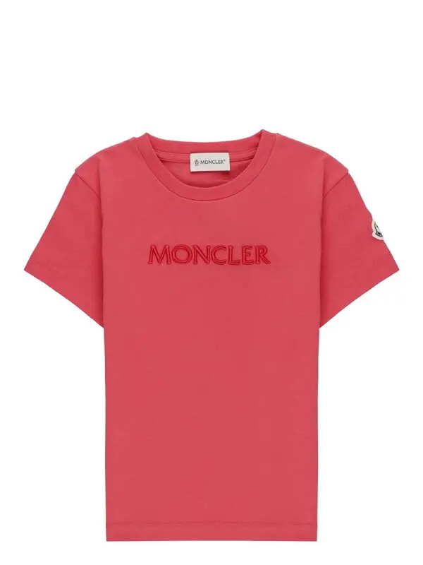 Moncler T-shirt With Logo - Pink