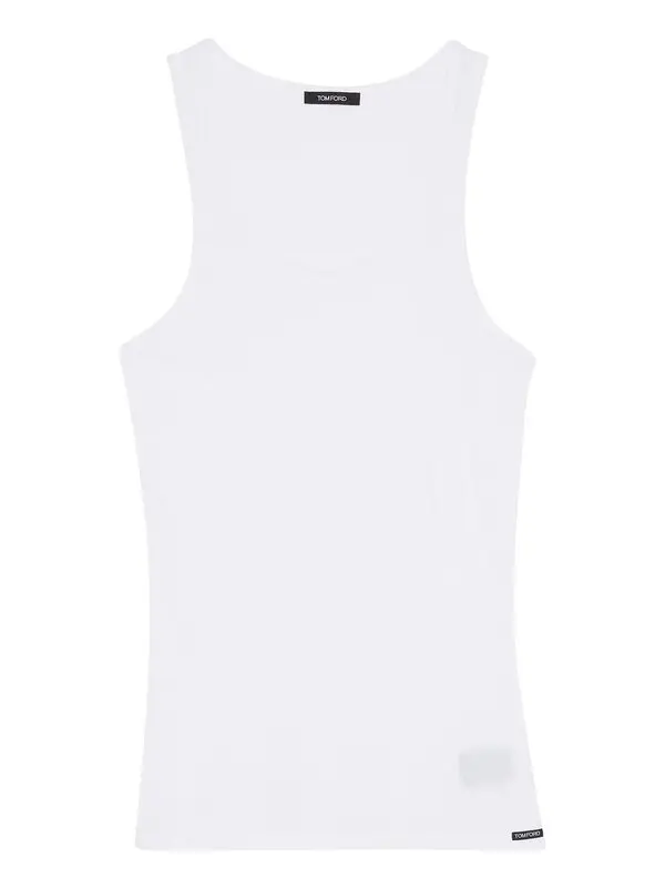 TOM FORD Tank Top With Logo - White