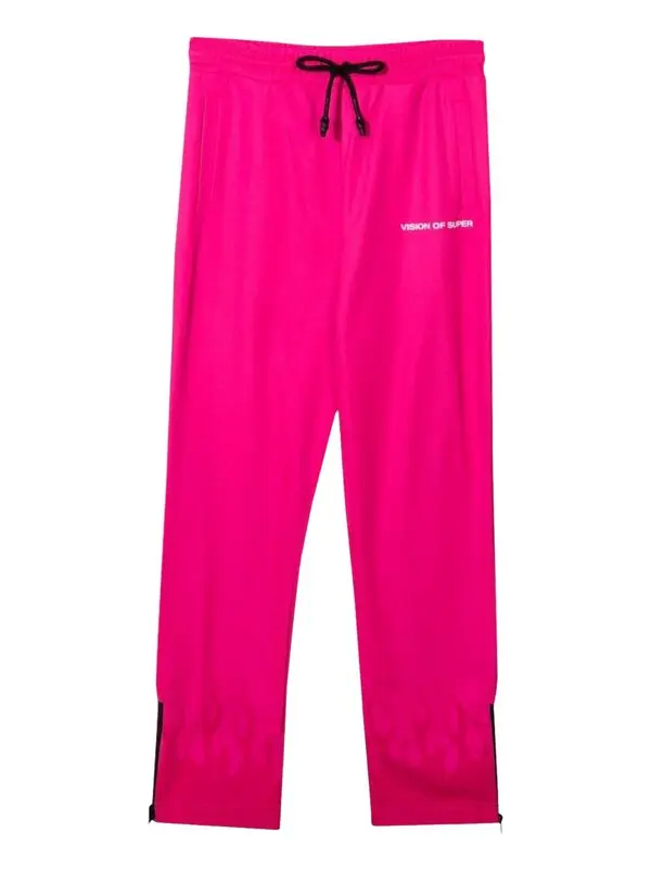 VISION OF SUPER Tracksuit Pants - Fuchsia