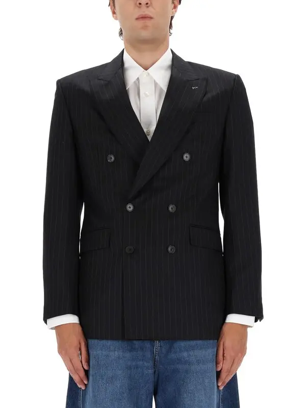 Givenchy Fitted Striped Jacket - Black