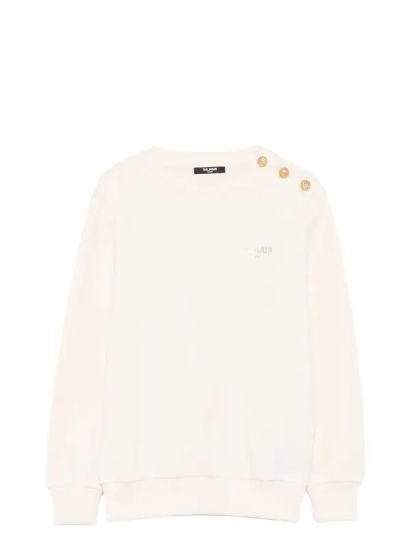 Balmain Sweatshirt With Logo - Black