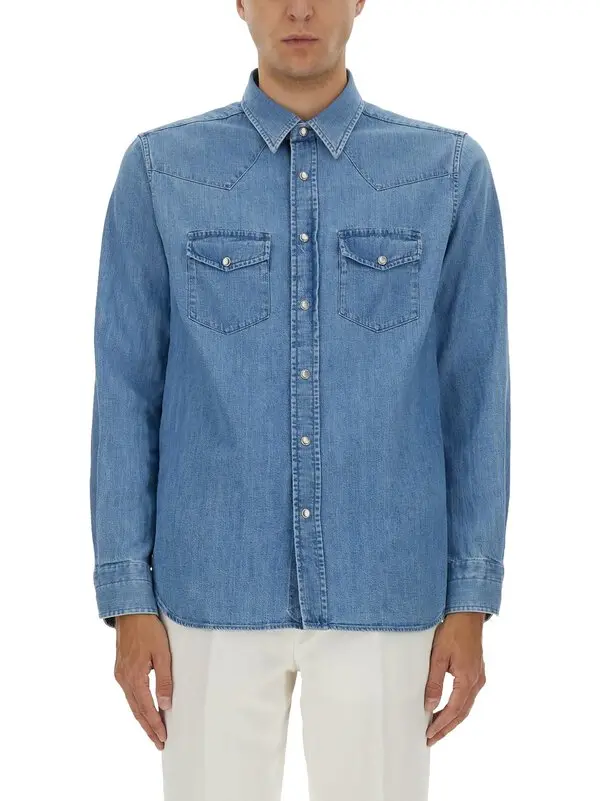 TOM FORD Western Shirt - Blue