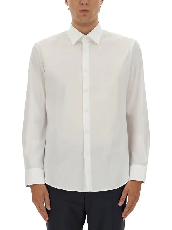 BOSS Poplin Shirt - White