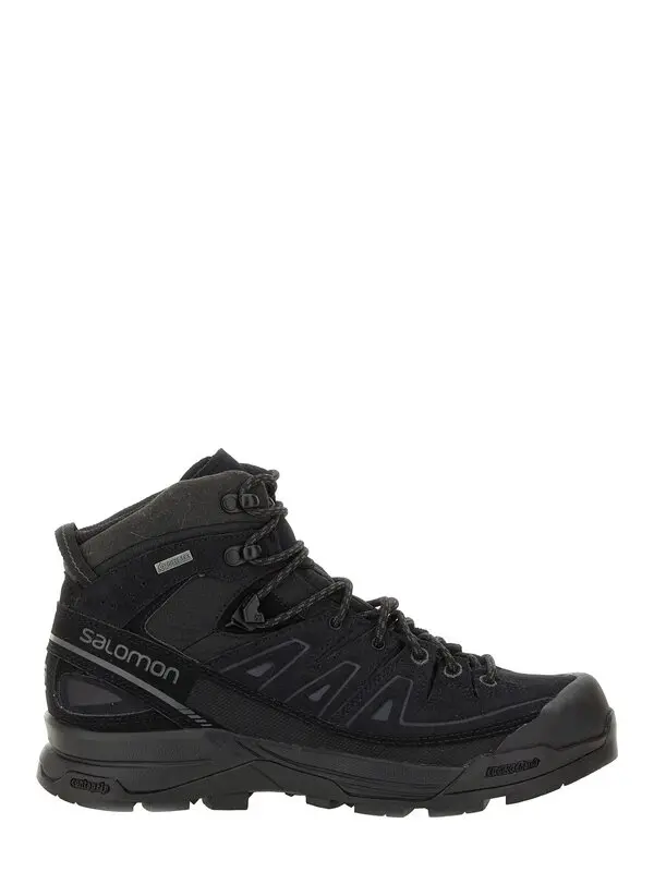 SALOMON X-alp Mid Leather Gore-tex Sneakers - Black