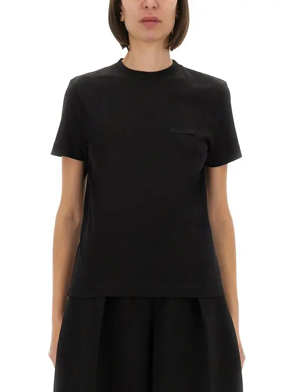 Jacquemus Grosgrain Short Sleeve T-shirt - Black