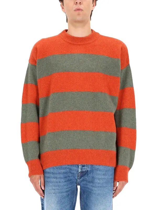 AMISH Striped Wool Pullover - Multicolour