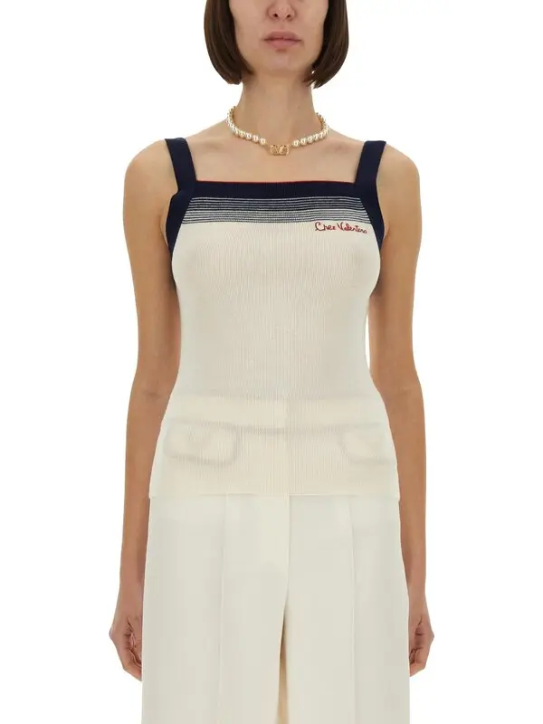 Valentino Garavani Wool Top - Ivory