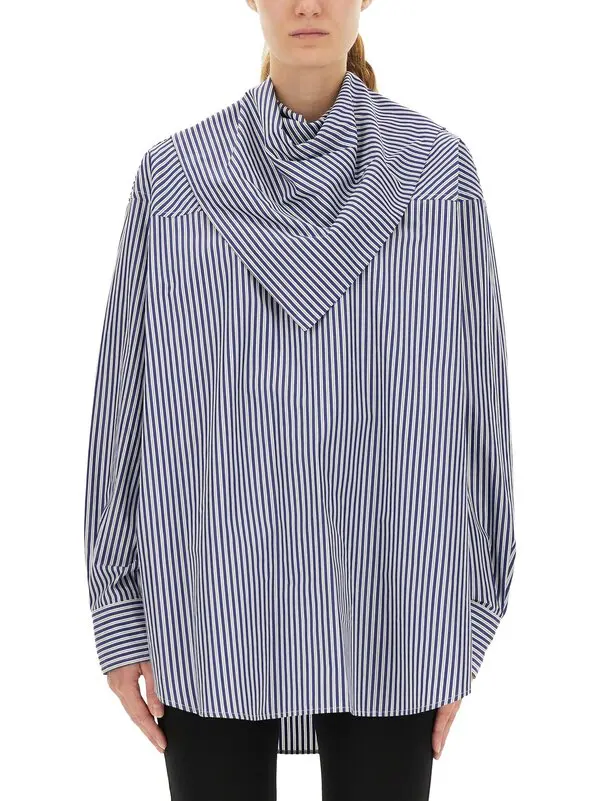 Ami Striped Blouse - Blue