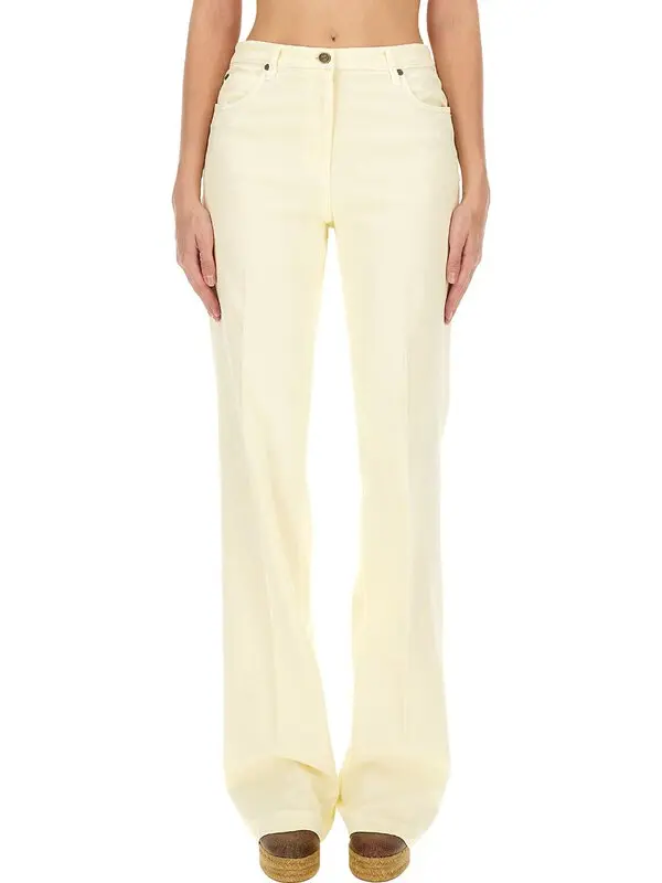 Etro Cotton Trousers - Ivory