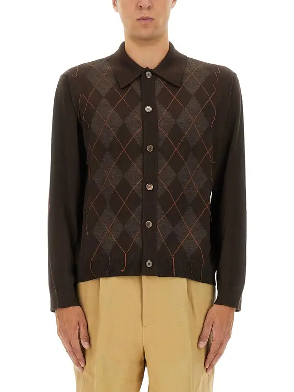 Our Legacy Polo Shirt "pub Argyle - Brown