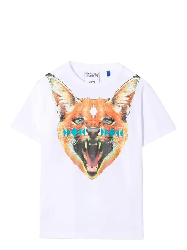 MARCELO BURLON COUNTY OF MILAN Printed Jersey T-shirt - White