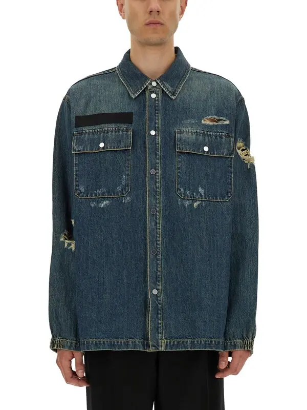 Helmut Lang Denim Uniform Shirt - Blue