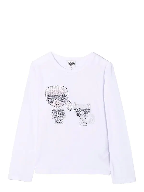 Karl Lagerfeld Karl & Choupette T-shirt - White