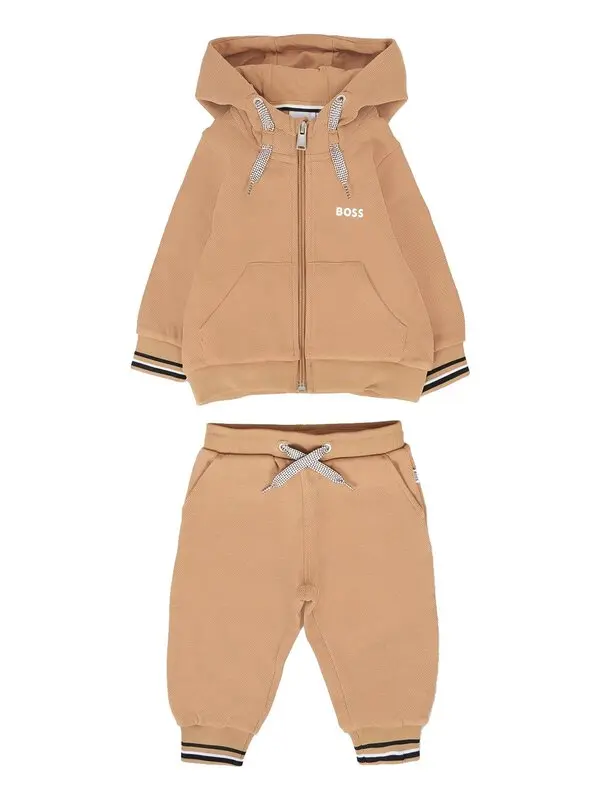 BOSS Sweatshirt With Pants Set - Beige