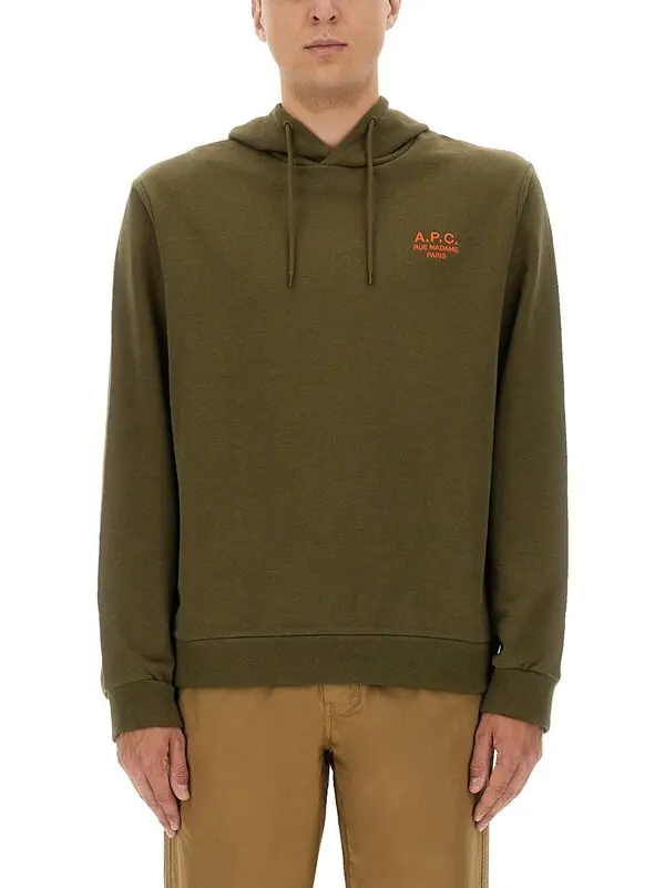 A.p.c. Hooded Sweatshirt - Green