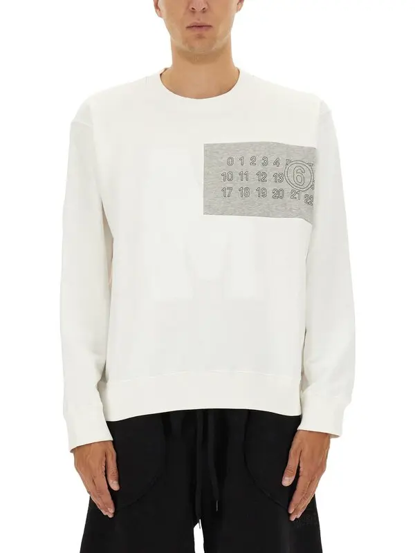 MAISON MARGIELA Sweatshirt With Logo - White