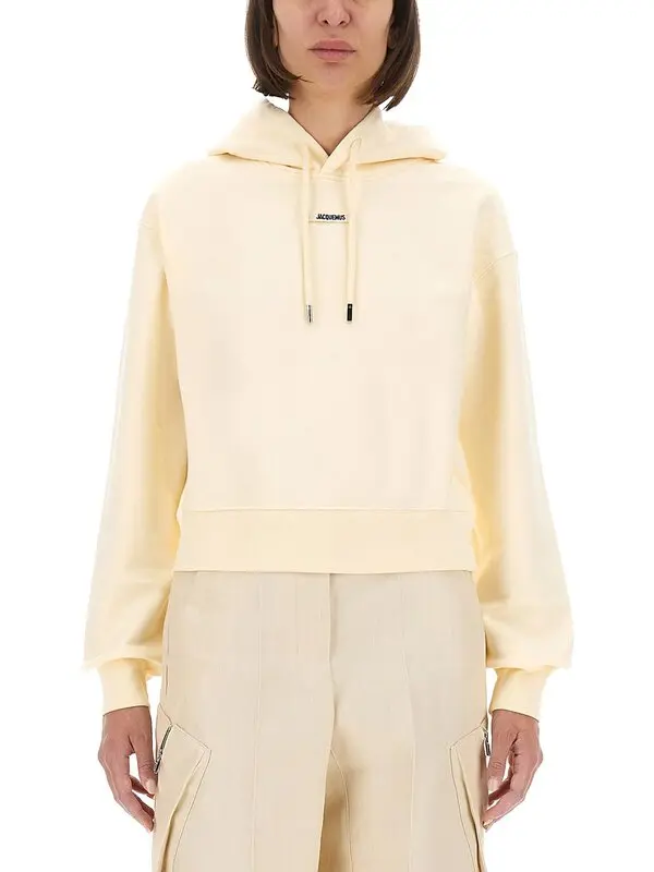 Jacquemus Grosgrain Hoodie - Beige