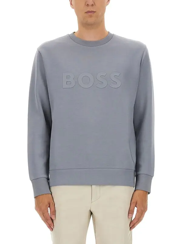 Hugo Boss Sweatshirt With Logo - Grey