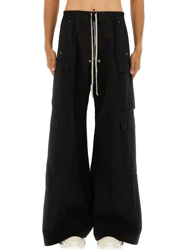 Rick Owens Double Cargo Jumbo Belas Pants - Black