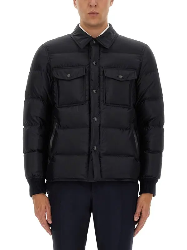 TOM FORD Techno Satin Padded Jacket - Blue