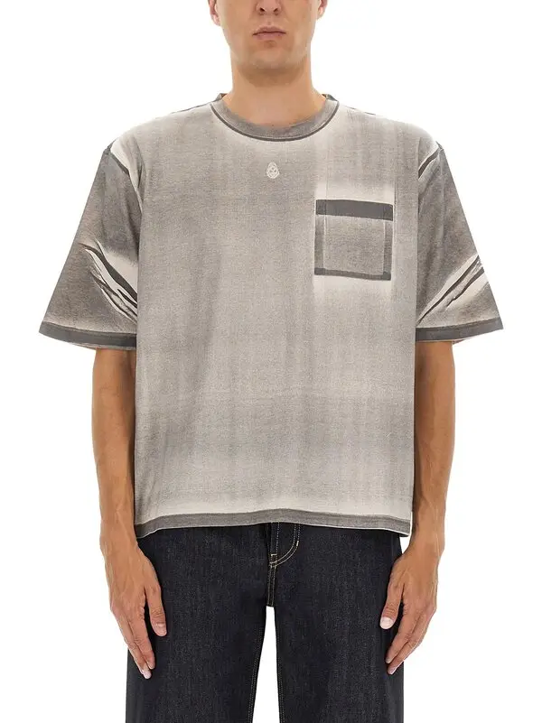 Alexander McQueen Cropped T-shirt - Grey