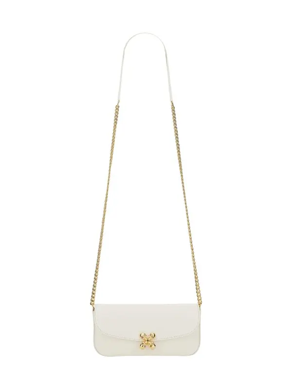 Alexander McQueen Small Skull Flower Bag - Ivory
