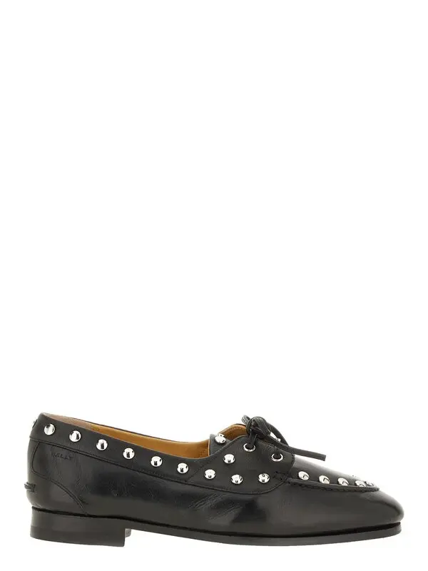 Bally Moccasin Plume - Black