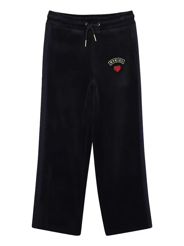 Sonia Rykiel Paris Pants With Logo - Blue